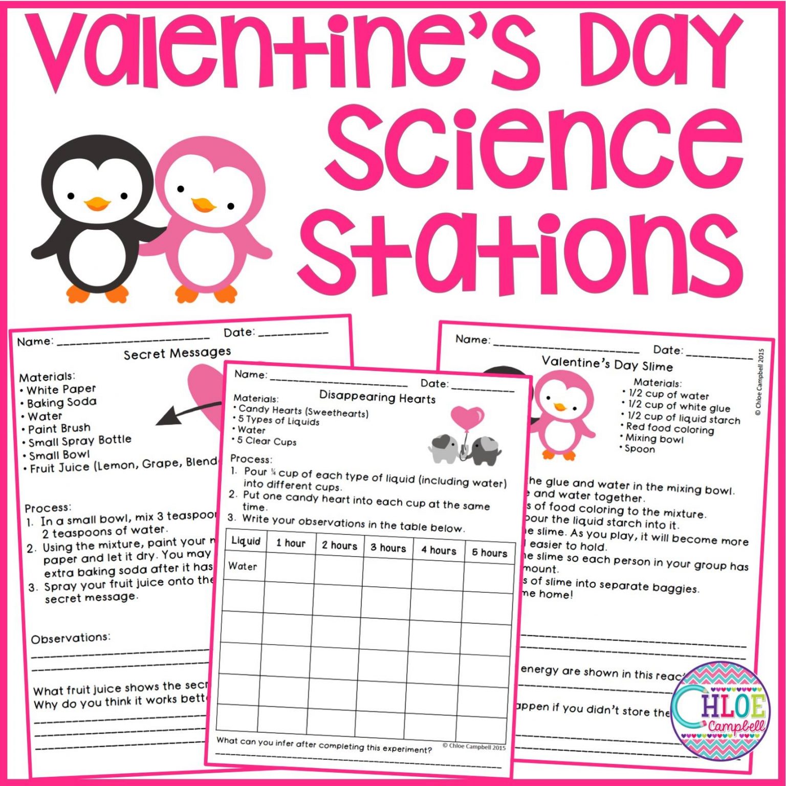 Valentine's Day Science Experiments! | Chloe Campbell Education