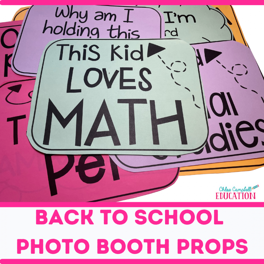 How to Create a Back to School Photo Booth – Chloe Campbell Education
