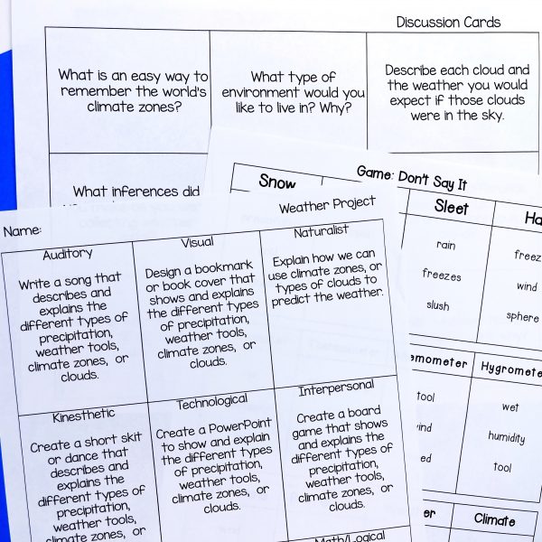 6 Ways to Make Your Weather Lesson Plans More Engaging – Chloe Campbell ...