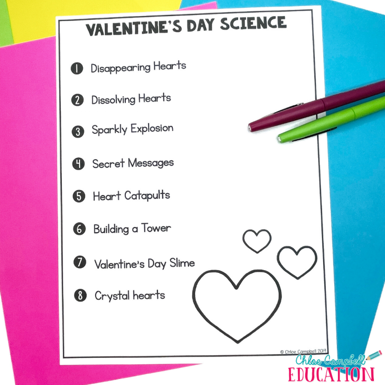 Valentine’s Day Science Experiments your students will love – Chloe ...