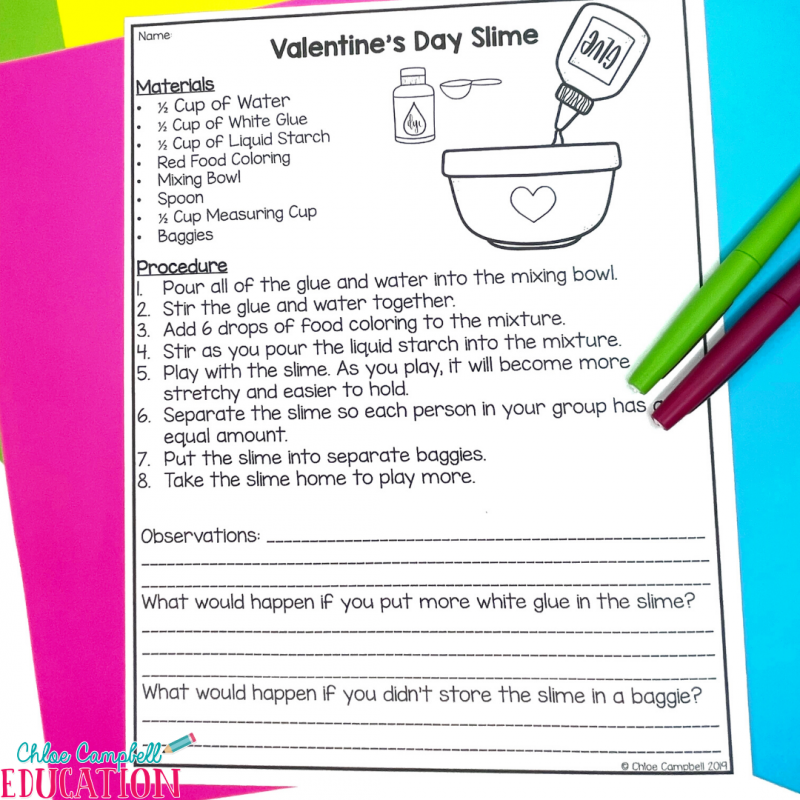 Valentine’s Day Science Experiments your students will love – Chloe ...