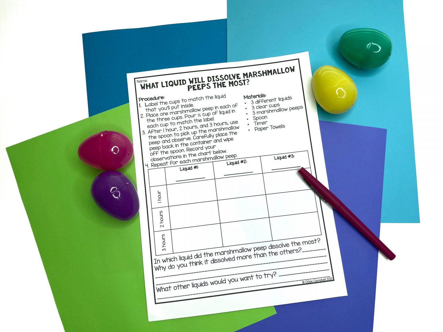 Easy Easter Science Investigations & Experiments – Chloe Campbell Education