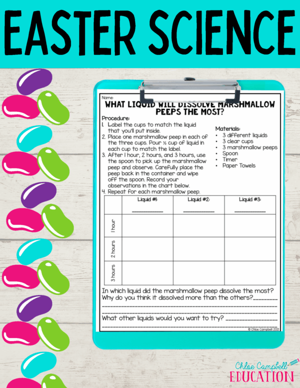 Easy Easter Science Investigations & Experiments – Chloe Campbell Education