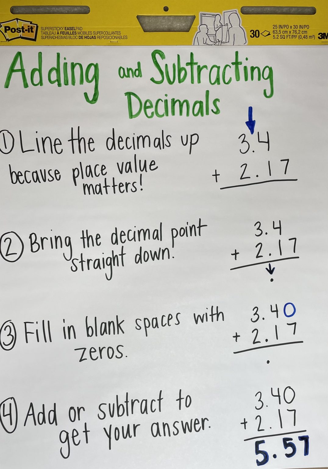 Tips for Teaching Adding and Subtracting Decimals – Chloe Campbell ...