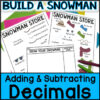 Winter Math | Adding and Subtracting Decimals Activity | Build a ...