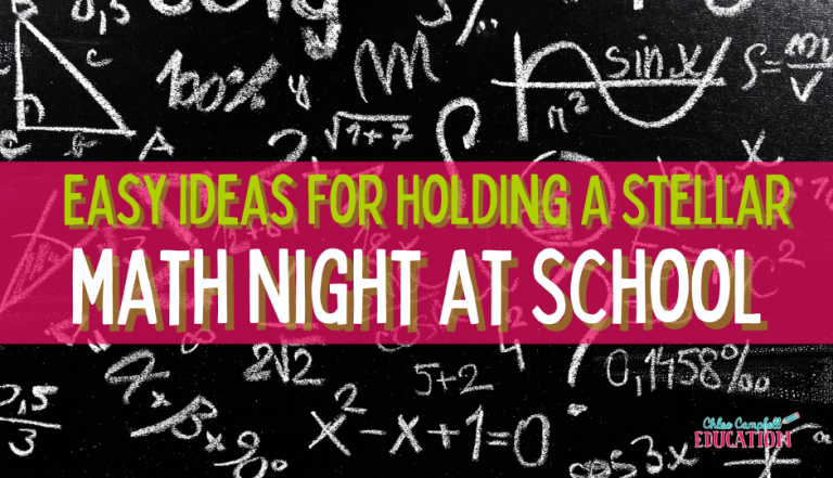 Easy Ideas For Holding A Stellar Math Night At School – Chloe Campbell ...