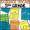 5th Grade Science Vocabulary Matching Activity | Science Test Prep