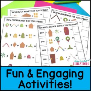 Christmas Adding & Subtracting Decimals Math | Build a Gingerbread ...