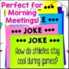 Joke of the Day Cards Morning Meeting Community Building Activities ...