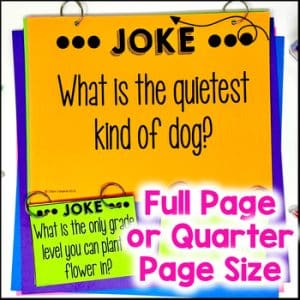 Joke of the Day Cards Morning Meeting Community Building Activities ...