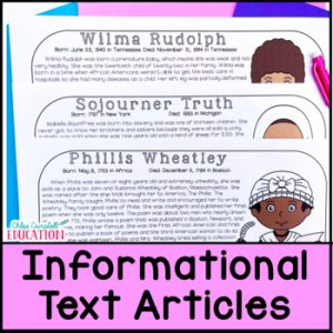 Black History Reading Passages | Famous African Americans Reading ...