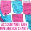 Beginning of School | Desktop Anchor Charts: Accountable Talk Sentence ...