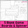 Math Board Game Project – Blank Game Board Templates to Create Your Own ...