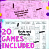 5th Grade Science Review Games BUNDLE – Nature of Science Weather Rocks ...