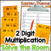 2 Digit by 2 Digit Multiplication Solve the Room – Easter Math – Chloe ...