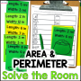 Area and Perimeter Solve the Room Activity – St. Patrick’s Day Math