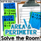 Area and Perimeter Solve the Room Cards – Earth Day Theme Math Activity ...