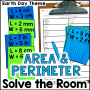 Area and Perimeter Solve the Room Cards – Earth Day Theme Math Activity ...