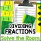 Dividing Fractions Solve the Room Activity – St. Patrick’s Day Math ...