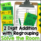 2 Digit Addition with Regrouping Solve the Room – St. Patrick’s Day Math