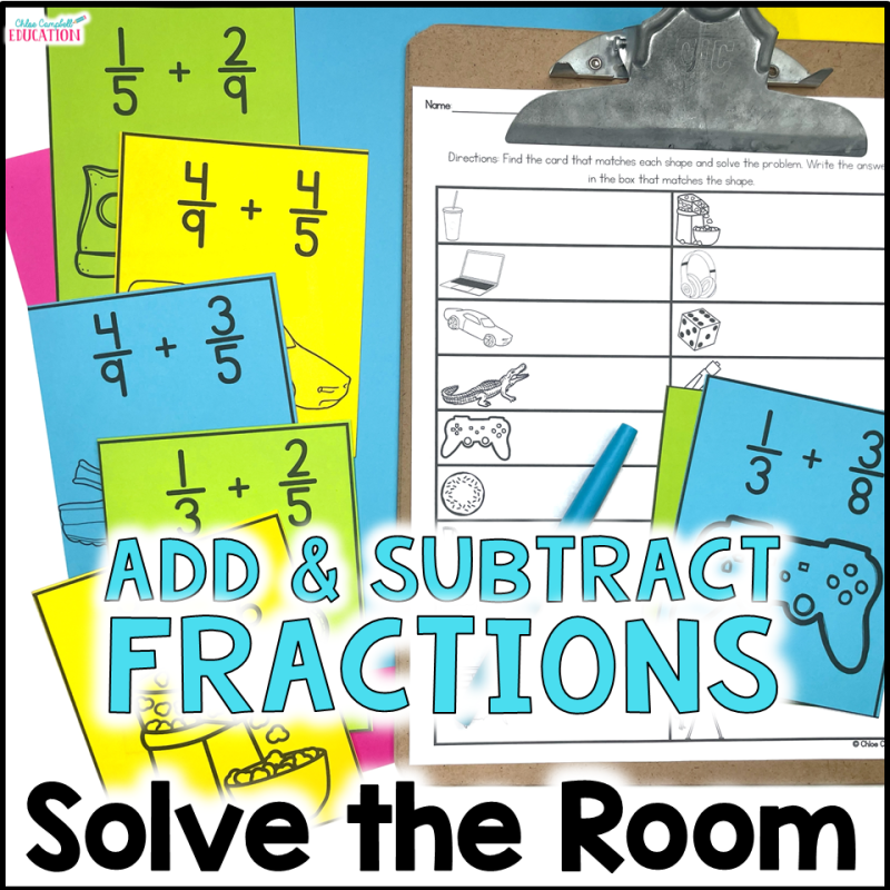 Adding and Subtracting Fractions with Unlike Denominators – Math Center ...