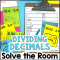 Dividing Decimals Worksheet for 4th & 5th Grade Spring Math Scoot Solve ...