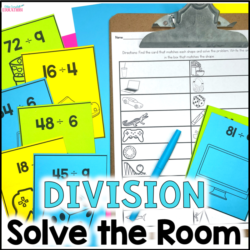 Division Facts – Solve the Room Activity – Math Scoot – Chloe Campbell ...