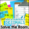 Adding and Subtracting Decimals Solve the Room Math Scoot w/ Extension ...