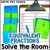 Equivalent Fractions Solve the Room – Earth Day Theme – Fractions ...