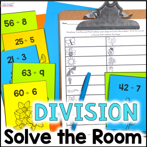 Division Facts – Solve the Room Activity – Spring Math Games