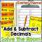 Adding and Subtracting Decimals Activity – Easter 5th Grade Math Center ...