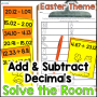 Adding and Subtracting Decimals Activity – Easter 5th Grade Math Center ...