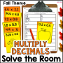 Multiplying Decimals Activity – Solve the Room – Fall Math Center ...