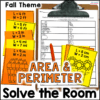 Area and Perimeter Activity – fall Math Solve the Room – Measurement ...