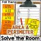 Area and Perimeter Activity – fall Math Solve the Room – Measurement ...