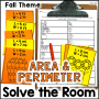 Area and Perimeter Activity – fall Math Solve the Room – Measurement ...