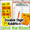 Double Digit Addition Solve the Room – 2 Digit Addition Easter Math ...