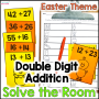 Double Digit Addition Solve the Room – 2 Digit Addition Easter Math ...