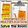 Fall Solve the Room – Multiplication Properties Activity – 3rd Grade ...