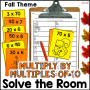 Multiplying Multiples of 10 – Solve the Room fall Math Multiplication ...