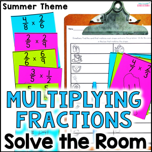 Multiplying Fractions Activity – Solve the Room – Summer Math Center