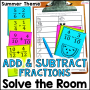 Adding and Subtracting Fractions with Like Denominators – Summer Solve ...
