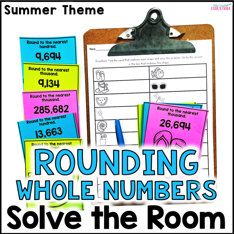 Rounding Whole Numbers – Solve the Room – Summer Math Center – Chloe ...