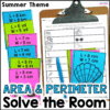 Area and Perimeter Activity – Summer Math Solve the Room – Measurement ...