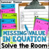 Unknown Number in Multiplication & Division Equations – Solve the Room ...