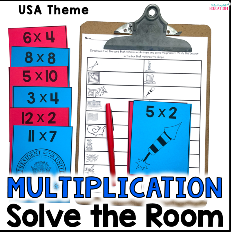 Multiplication Facts Practice – Solve the Room – USA Math Center 3rd ...