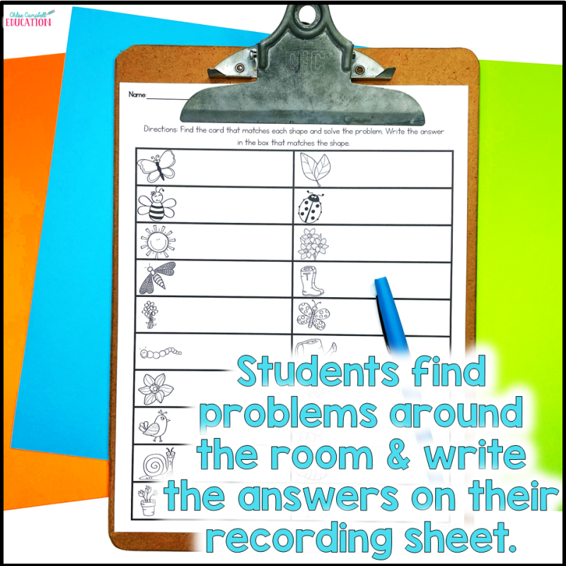 Division Facts – Solve the Room Activity – Spring Math Games – Chloe ...