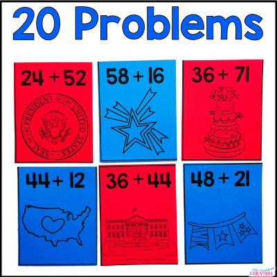 Double Digit Addition Solve the Room – 2 Digit Addition USA Math ...