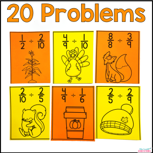 Dividing Fractions Activity – Solve the Room – Fall Math Center