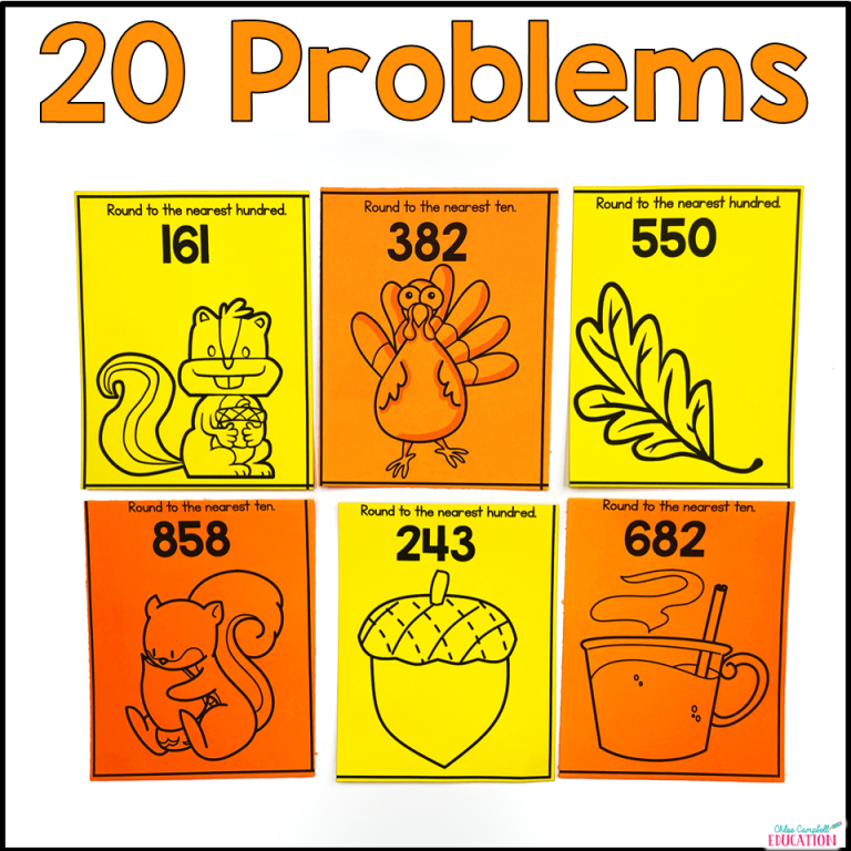 Rounding to the Nearest Tens and Hundreds – Solve the Room – Fall Math ...